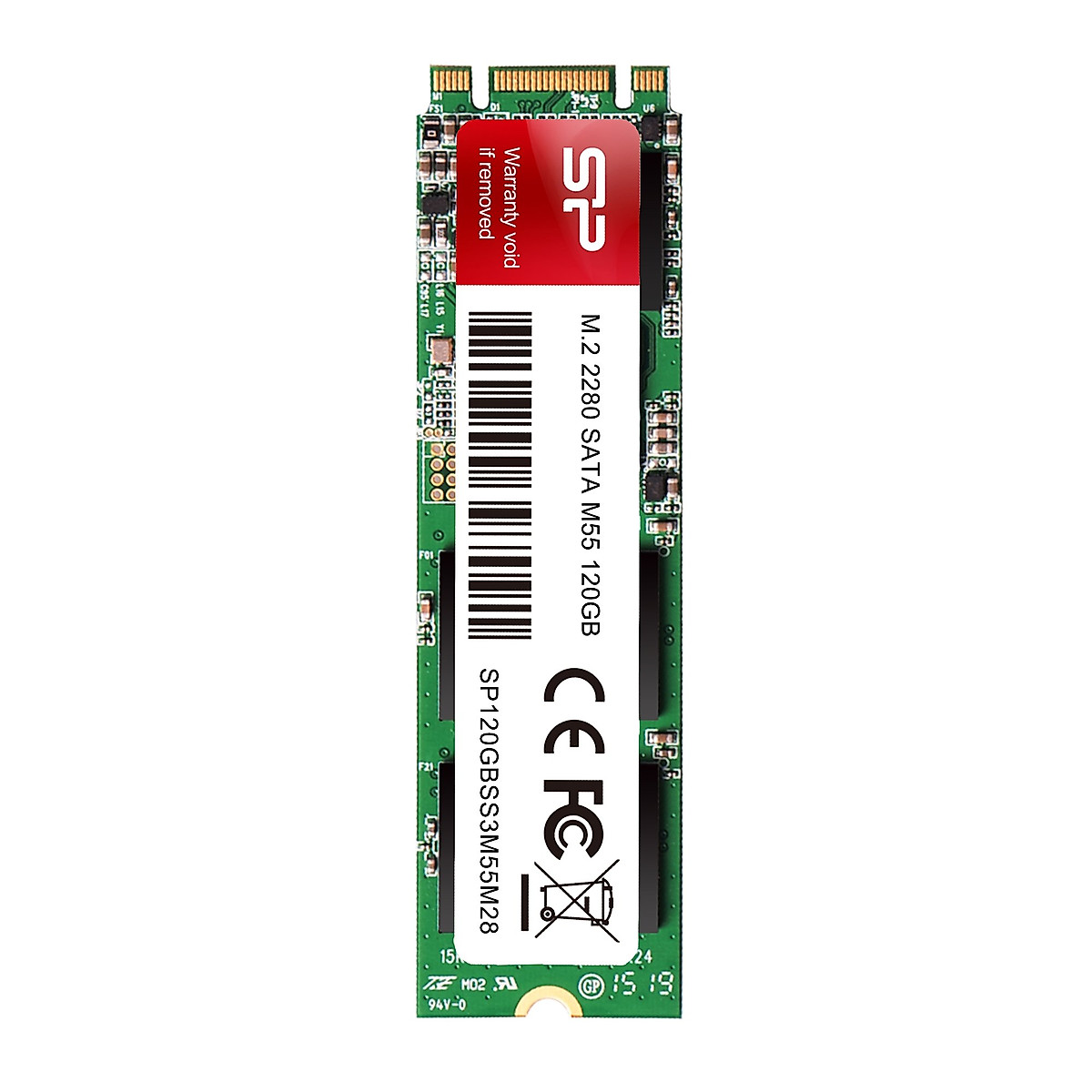 Silicon Power 120GB M55 M.2 2280 SSD With R/W Up To 550MB/s (SLC Cache for Speed Boost) SATA III Internal Solid State Drive for Ultrabooks and Tablets (SP120GBSS3M55M28)