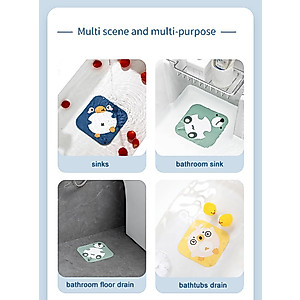 Blandinelove Tub Stopper, Silicone Drain Cover for Bathroom and Kitchen, Cute Bird Drain Stopper/Bathtub Stopper 6 inches Big Sink Stopper and Sink Drain Strainer