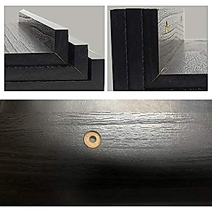 24 Inch Black Wall Mounted Floating Shelves Set of 3, Picture Shelving Ledge for Kitchen, Living Room, Bedroom, Office