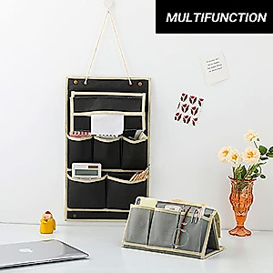 Hanging Storage Organizer,Car Backseat Organizer Storage with Pockets,Bedside Storage Organizer,4 Shelves 12”x 8” 31" Closet Hanging Organizer for Clothes Sweater Shoe-2 Packs