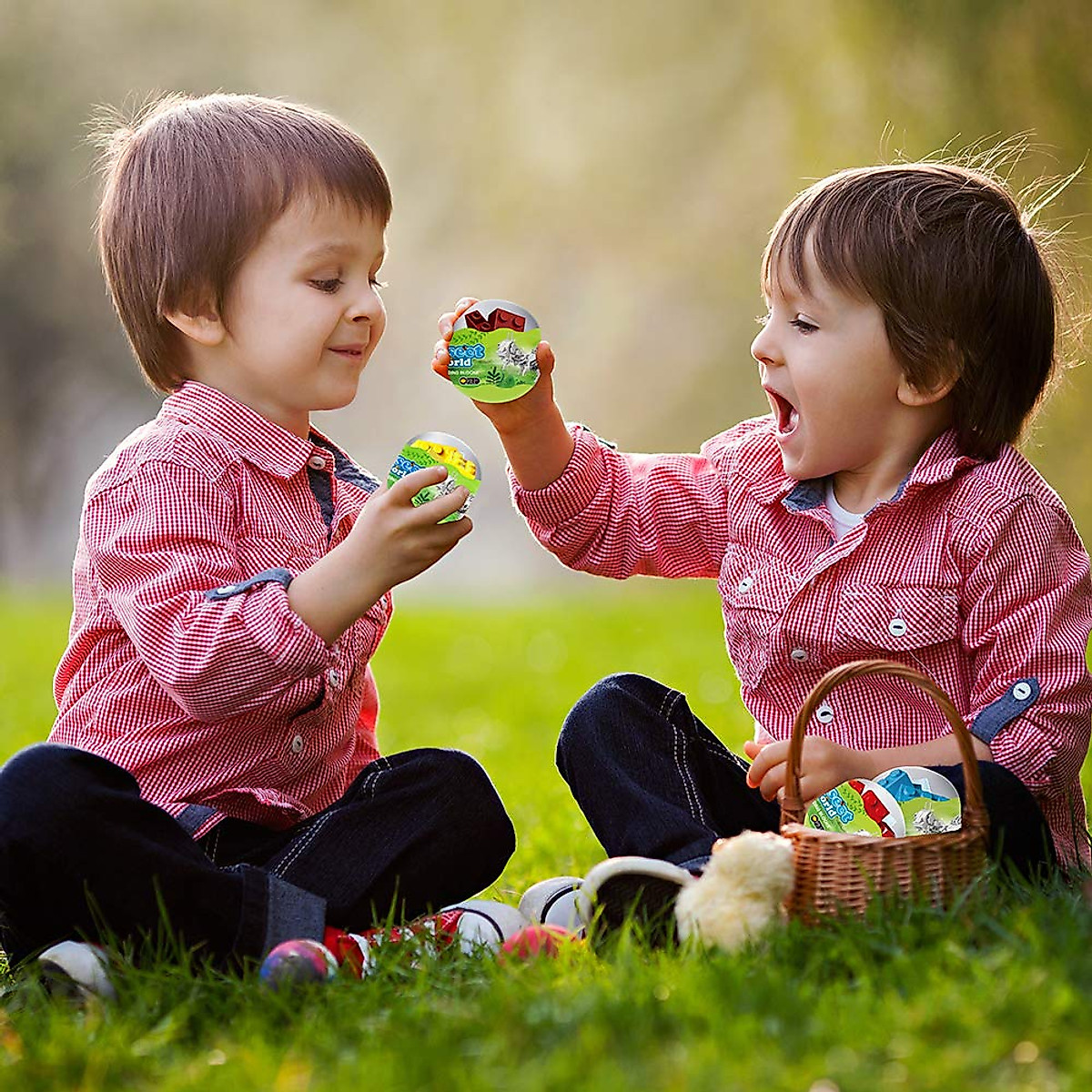 WODMAZ 12Pcs Pre Filled Animals Building Blocks for Kids, Mini Building Blocks Toys for Birthday Gifts, Classroom Prize Toys, Party Favor for Kids, Easter Basket Stuffers