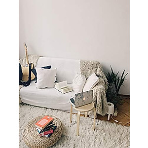 ACCENTHOME 18x18 Pillow Inserts ( Pack of 4 ) Hypoallergenic Throw Pillows Forms | White Square Throw Pillow Insert | Decorative Sham Stuffer Cushion Filler for Sofa , Couch , Bed & Living Room Decor