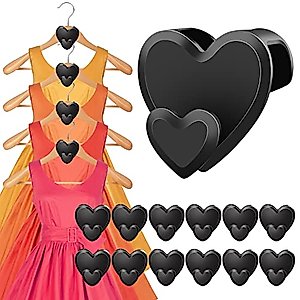 18 Pcs Space Saving Hanger Hooks, Clothes Hanger Connector Hooks, Heavy Duty Cascading Hanger Hooks for Organizer Closet, Fits All Hangers