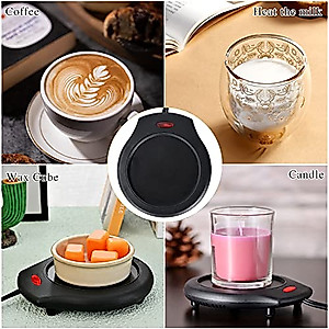 ASAWASA Candle jar Warmer Mug Warmer on Desk Heating, Keep Coffee Beverage Tea Milk Warmer and Candle jar Wax Melter