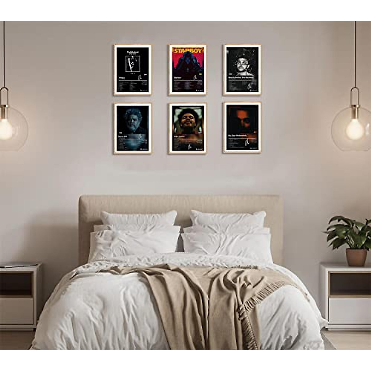 Facdem Weeknd Poster The Music Album Cover Posters Print Set of 6 Room Aesthetic Canvas Wall Art for Girl and Boy Teens Dorm Decor 8x10 inch