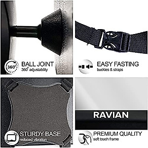 Baby Car Mirror Rear Facing Baby Essentials 100% Shatterproof Safest Clear View 360° Adjustable to All Seats and Ages Crash Tested Fully Assembled