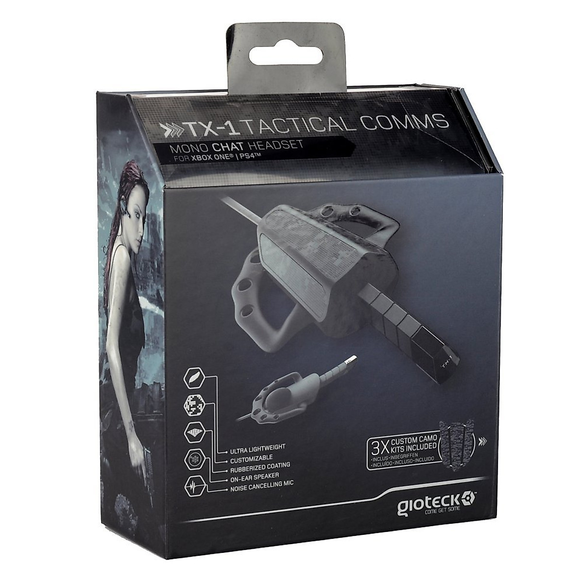 Gioteck TX-1 Tactical Comms Mono Chat Headset for Xbox One and PS4