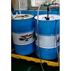 Rygcrud 1PCS Drum Modular Spill Platform, Industrial Polyethylene Sump Tray, Spill Containment Pallet for Garage Warehouse Basement(140 L/130X68X30 CM)