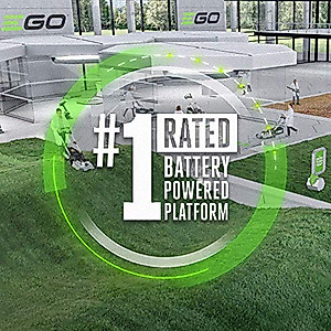 EGO Power+ LM2021 20-Inch 56-Volt Lithium-ion Cordless Battery Walk Behind Push Lawn Mower with Steel Deck - 5.0 Ah Battery and Charger Included