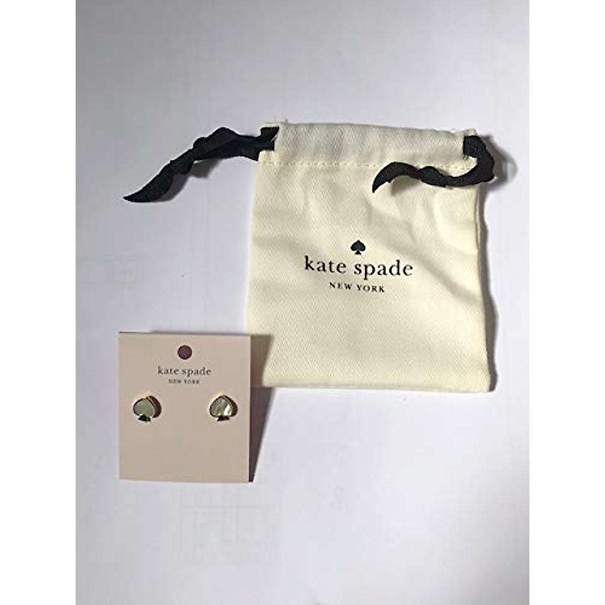 Kate Spade Signature Spade Studs in Cream