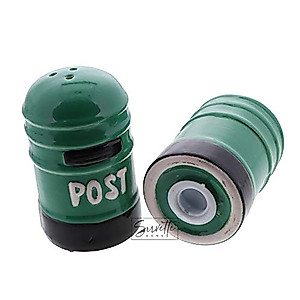 Ceramic Novelty Salt and Pepper Shaker Set - Mail Post