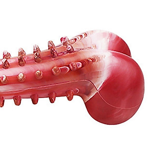 JOROBURO Dog Bone Toy, Pet Simulation Bite Resistant Teeth Grinding Toys Rubber Molar Stick Dog Chewing Toy, Tooth Brushing Teething Chew Toys Dental Oral Care for Large Dogs