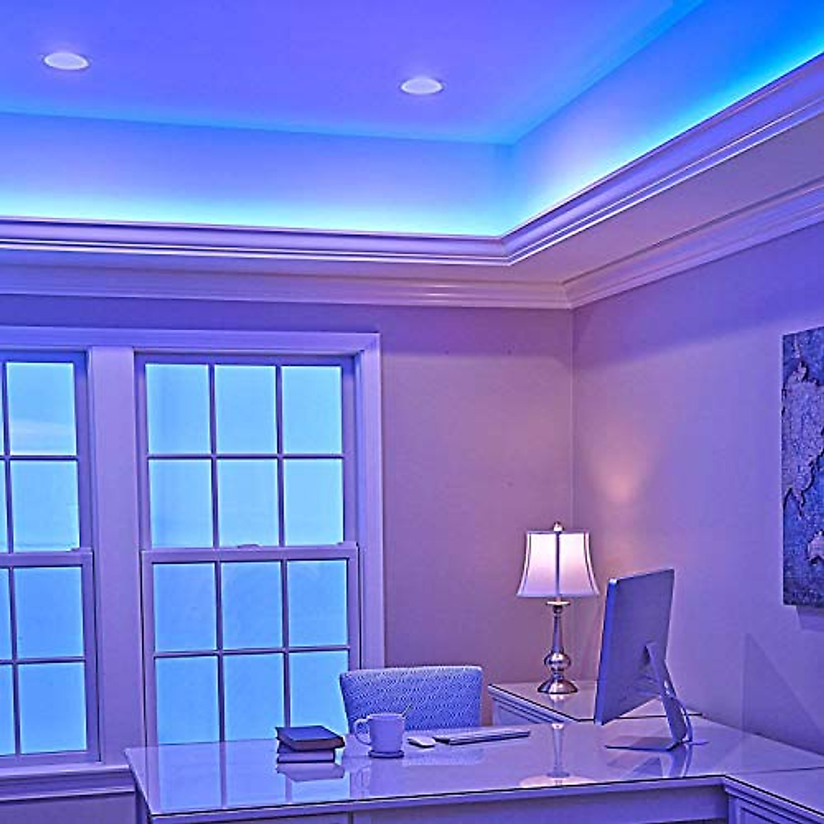 LEDVANCE SYLVANIA General Lighting 74988 SMART+ BR30 Full Color LED Bulb, Works with Apple HomeKit and Siri Voice Control, 1 Pack, Adjustable White