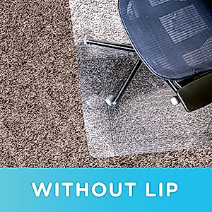 Dimex 46"x 60" Clear Rectangle Office Chair Mat For Low And Medium Pile Carpet, Made In The USA, BPA And Phthalate Free, C532001J