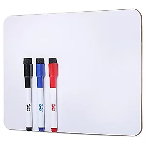Mr. Pen- Dry Erase Lapboard, 11.75" x 8.9", Double Sided with 3 Dry Erase Markers, Mini Dry Erase Board, White Boards, Dry Erase Board for Kids, Small White Boards for Students, Dry Erase Boards
