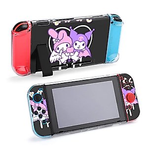 Kuromi Case for Nintendo Switch,Protective Case Cover for Switch and Joy Con Controller,Switch with Shock-Absorption and Anti-Scratch Design(Kuromi)