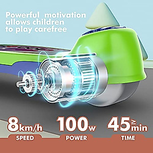 MooguUeer Kids Electric Scooter Foldable 3 Wheel Scooter for Kids Ages 3-8 with Knee Pads, Thumb Accelerator, Lean-to Steer, Flashing Wheels, 5 MPH Safe Speed, Best Gift for Children (Green)
