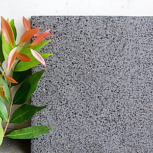 Casual Elements VOLTERRA Concrete & Steel TV Shelf Unit Television Stand, Granite Grey