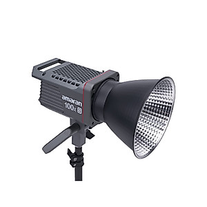 amaran 100x S Bi-Color Bowens Mount Point-Source LED Video Light,100W Output Studio Light,Bluetooth App Control 9 Built-in Lighting Effects DC/AC Power Supply Ultra Silent Fan(amaran 100xS)