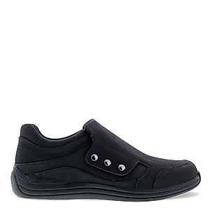 Drew Women's Bouquet Black Nubuck Casual Shoe, 7 Wide (D/E) US