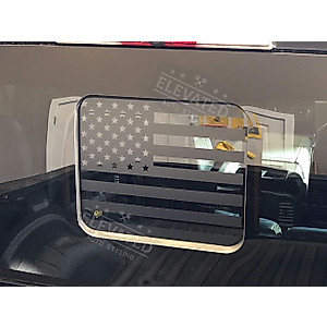Elevated Auto Styling - Ford F150 Rear Middle Window American Flag Decal Fits F250, F350