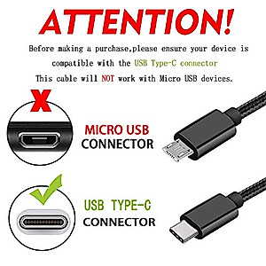 Samsung Adaptive Fast Charger Kit for Samsung Galaxy S10/ S10e/ S9/S8/S8 Plus/Note 8/9,LaoFas USB 2.0 Recharger Kit (Wall Charger + Car Charger + 2 x Type C USB Cables) Quick Charger-Black