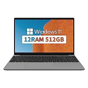 ApoloSign Versatile 15.6 Inch Laptop | Intel N5095 CPU, 12GB RAM | 512GB SSD | FHD IPS Display | Long Battery Life