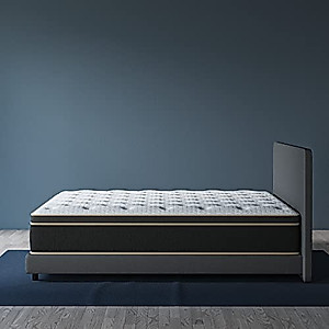 BedStory 12 Inch King Mattress, Memory Foam and Innerspring Hybrid Mattress, High-End Euro Top Mattress in a Box, Individually Wrapped Pocket Coils, Medium Firm, Black