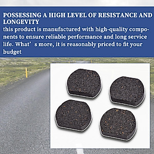 Getfarway 4Pcs Heavy Duty Go Cart Brake Pads Compatible with Manco 9597 Brake Pads for Go Kart Cart Car Mini Bike Caliper Go Kart Brake Pads