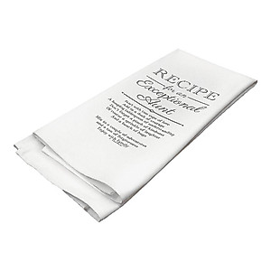 ThisWear Aunt Gifts from Niece or Nephew Recipe for an Exceptional Aunt Kitchen Hand Towel Kitchen Tea Towel White