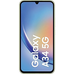 SAMSUNG Galaxy A34 5G + 4G LTE (128GB + 6GB) Unlocked Latin America 1 Year Warranty (T-Mobile/Mint/Tello USA Market) 6.6" 120Hz 48MP Triple + (25W Wall Dual Charger) (Awesome Lime (SM-A346M))