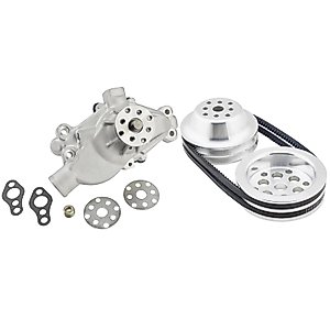 AFCO Small Block Compatible with Chevy Short Race Water Pump & Pulley Combo