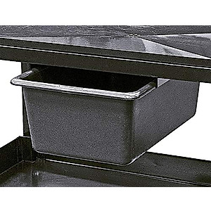 Eastwood Tear Down Table 27x16 Inch Work Space Two Storage Locking Shelves