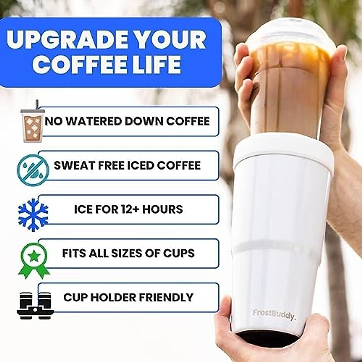 Frostbuddy | To Go Buddy - 30 oz Stainless Steel Vacuum Insulated Tumbler Cup - thermal cups for hot and cold drinks - stainless steel Tumbler Dunkin Cup (30oz To-Go Buddy | Northern Lights)