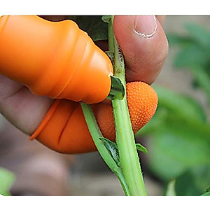 Fruit and Vegetable Picking Potted Plants Trim Silicone Thumb Knife Set Picking Portable Knife Garden Tools (1)