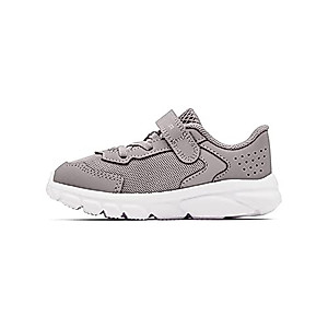 Under Armour Girls' Infant Assert 9 Alternate Closure, Gray Wolf (100)/Pacific Purple, 5K M US