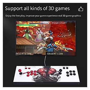 Arcade Two-Player Joystick Video Game Console One Desktop Home Combat