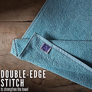 Antioch Home Bathroom Hand Towels, Hotel Quality & Fluffy & Absorbent & Soft & Fast Drying Turkish Hand Towels for Bathroom, 100% Cotton Turkish Hand Towel Set - [ 4 Pack – 16 x 28 inches ] - Aqua