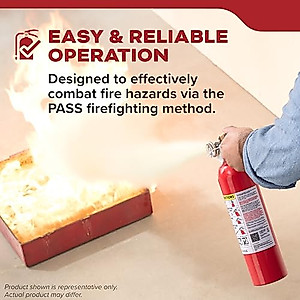 Kidde Fire Extinguisher for Home & Office Use, 5-B:C, 3.2 Lbs., USCG Approved with Strap Bracket (Included)