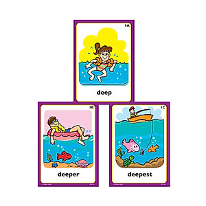 Super Duper Publications | Comparatives Fun Deck Flash Cards | Educational Learning Resource for Children