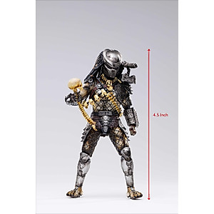 Hiya Toys Predator: Jungle Predator (Version 2) 1:18 Scale Action Figure, Multicolor