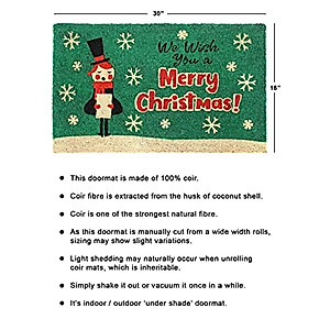 Rugsmith Green Machine Tufted Holiday We Wish You A Merry Caroler Area Rug, 18" x 30"