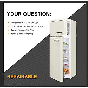 W10225581 Refrigerator Bimetal Defrost Thermostat Replacement for Whirlpool KitchenAid Kenmore Replaces WPW10225581 AP6017375 PS11750673 PS237680 2321799 2149849