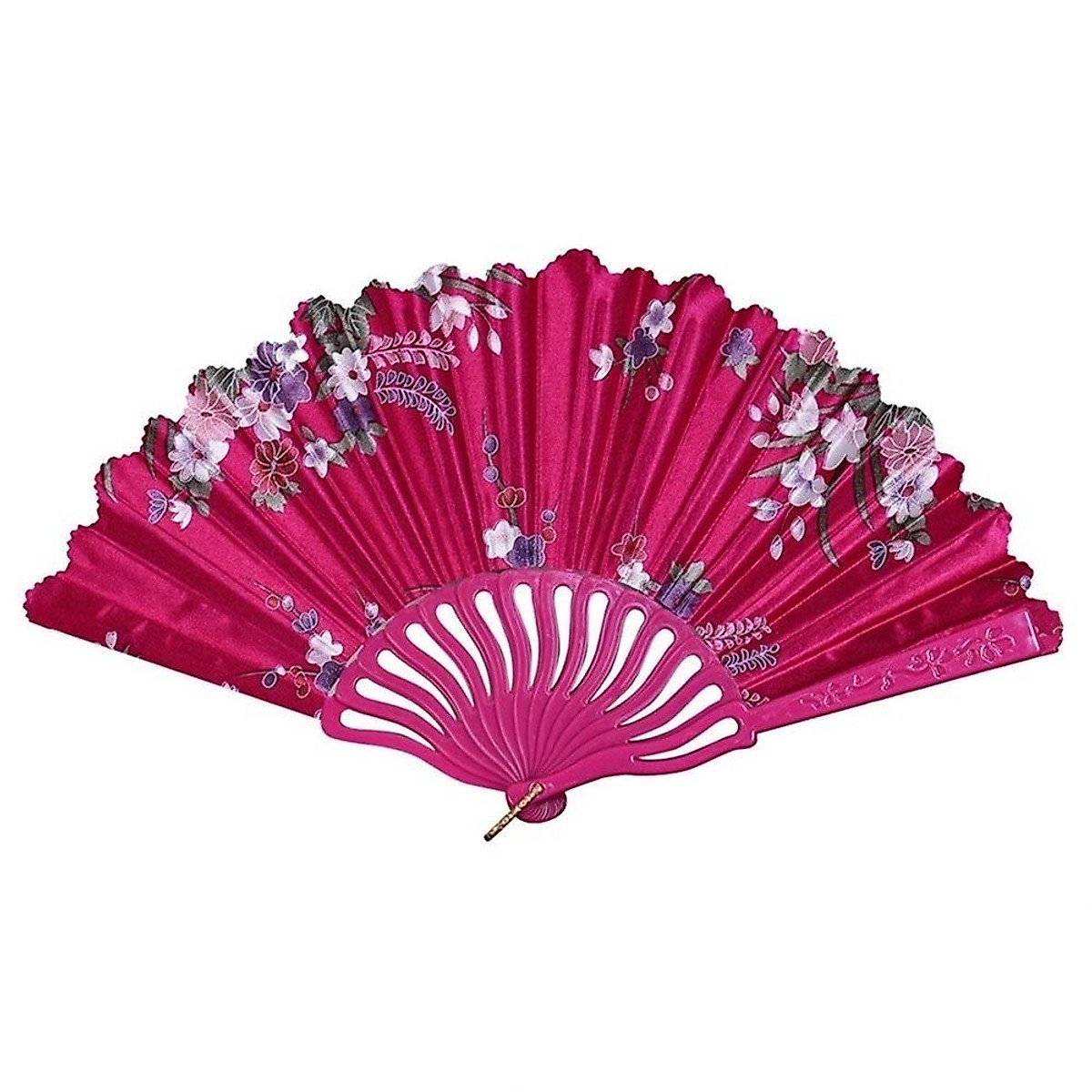 Hand Fan Folding Fan,Hand-held Fan,Wedding Folding Fan Chinese Style Dance Wedding Party Lace Silk Folding Hand Flower Fan Fans Hand Paper Folding Props Vintage Style