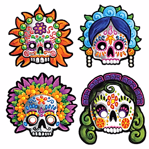 Beistle Day of The Dead Masks