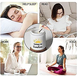 Lavender Scented Candle - Birthday Gifts for Women, Her, Mom, Friends - Sending You Sunshine - Inspirational, Encouragement, Divorce, Get Well Soon, Christmas, Cancer, Grief, Sympathy Gifts