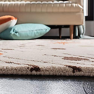 SAFAVIEH Soho Collection 2'6" x 6' Ivory/Multi SOH747A Handmade Premium Wool & Viscose Runner Rug