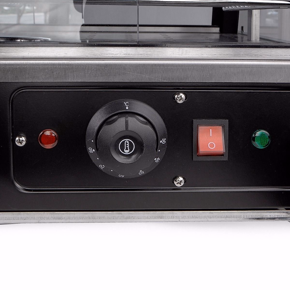 Barton 27 inch Commercial Food Warmer Countertop Pizza Warmer Display Warmer Patty Pastry Case for Buffet Restaurant 3-Tier Buffet, 1200W