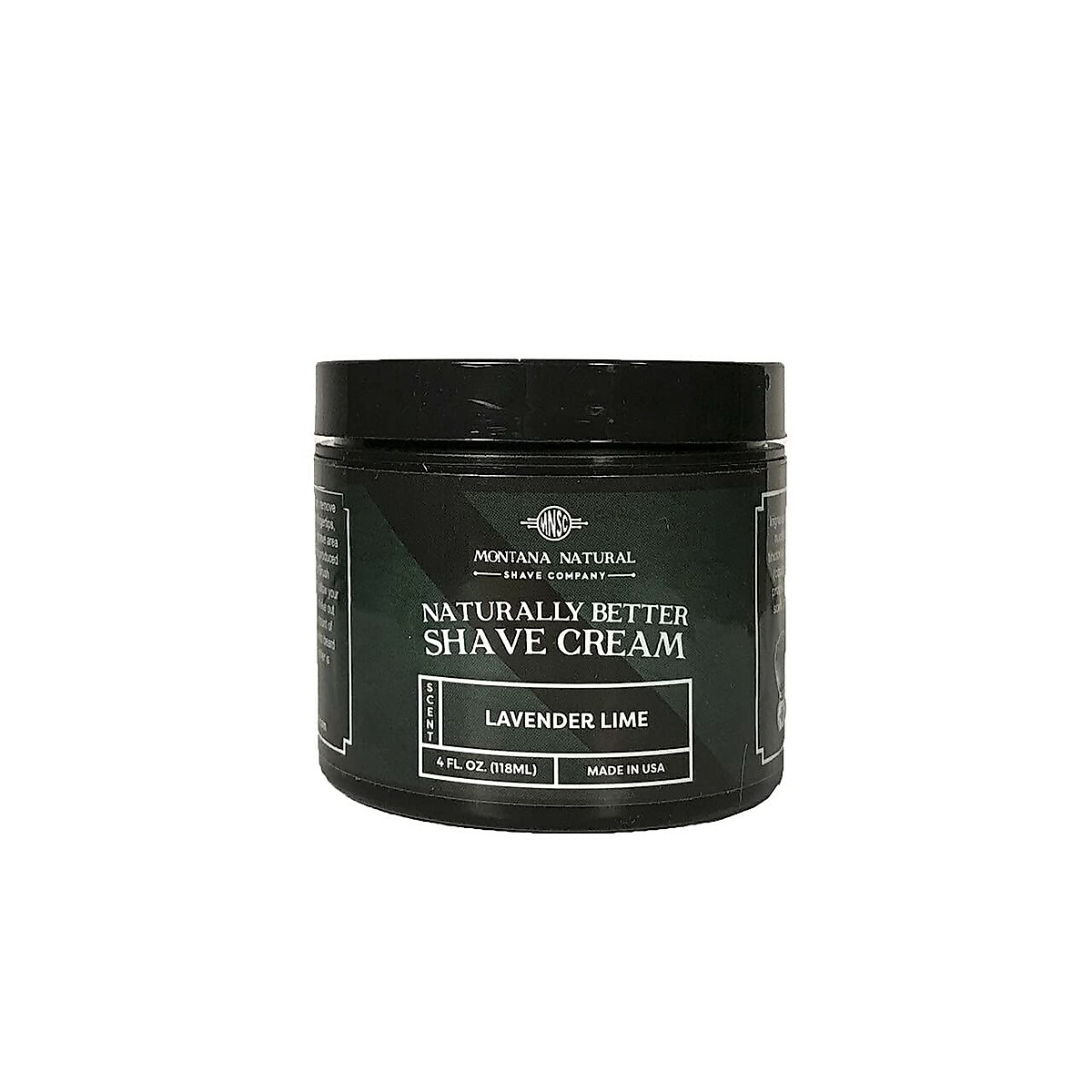 MNSC Lavender Lime Naturally Better Shave Cream - Smooth Shave, Hypoallergenic Sensitive Skin Formula, Softer Skin, Prevent Nicks, Cuts, and Irritation, Handcrafted in USA, All-Natural & Plant-Derived