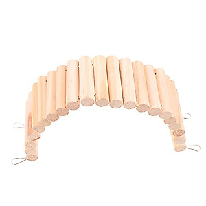 Ipetboom 3pcs Accessory Squirrel Wood Other Parrot Rats Glider Ladder Perch for Animals Pet Wooden Rabbit Training Small Accessories Pigs Plaything Hedgehog Suspension Toy and Kitten